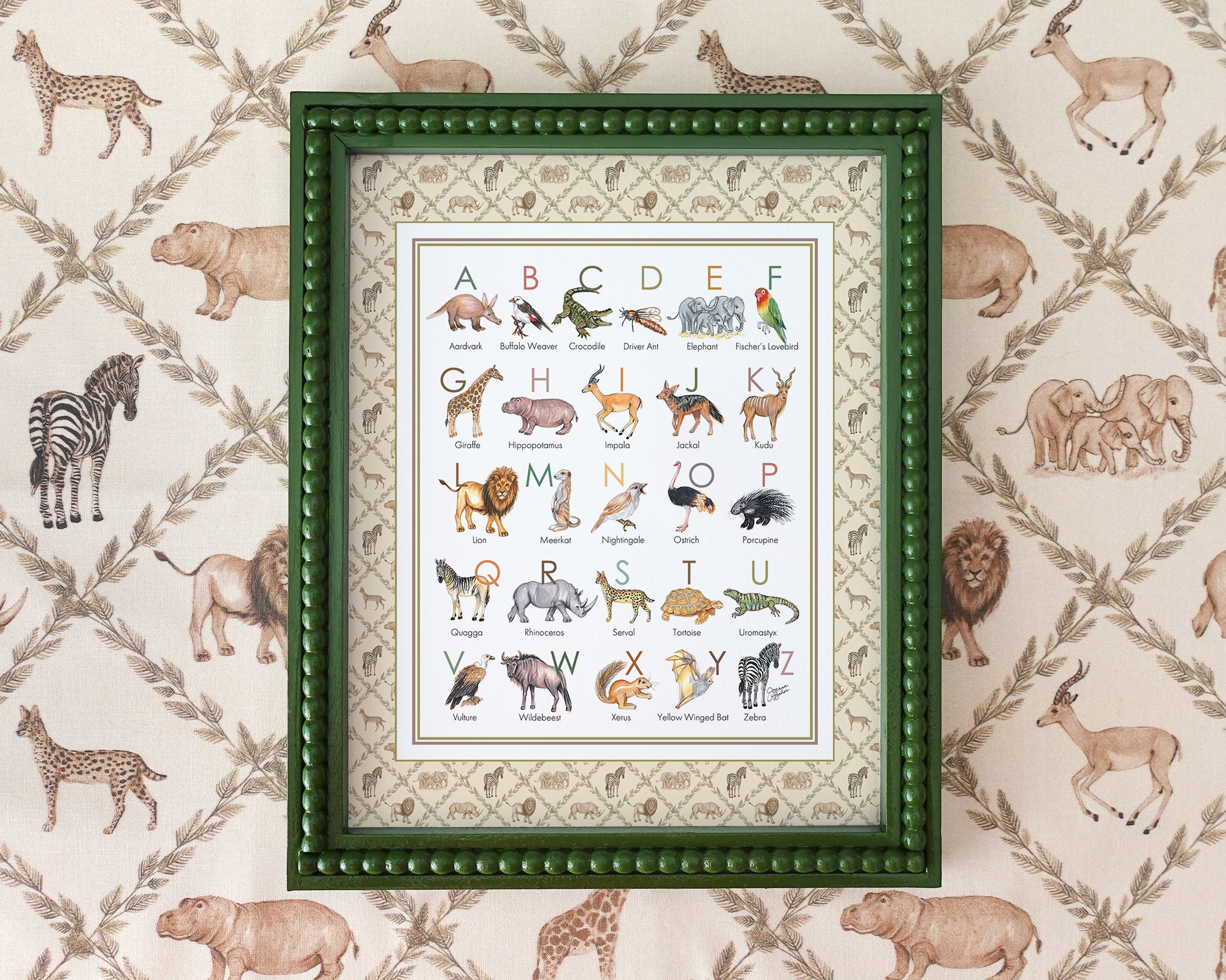 Safari Animal Alphabet Art Print – Joanna Baker