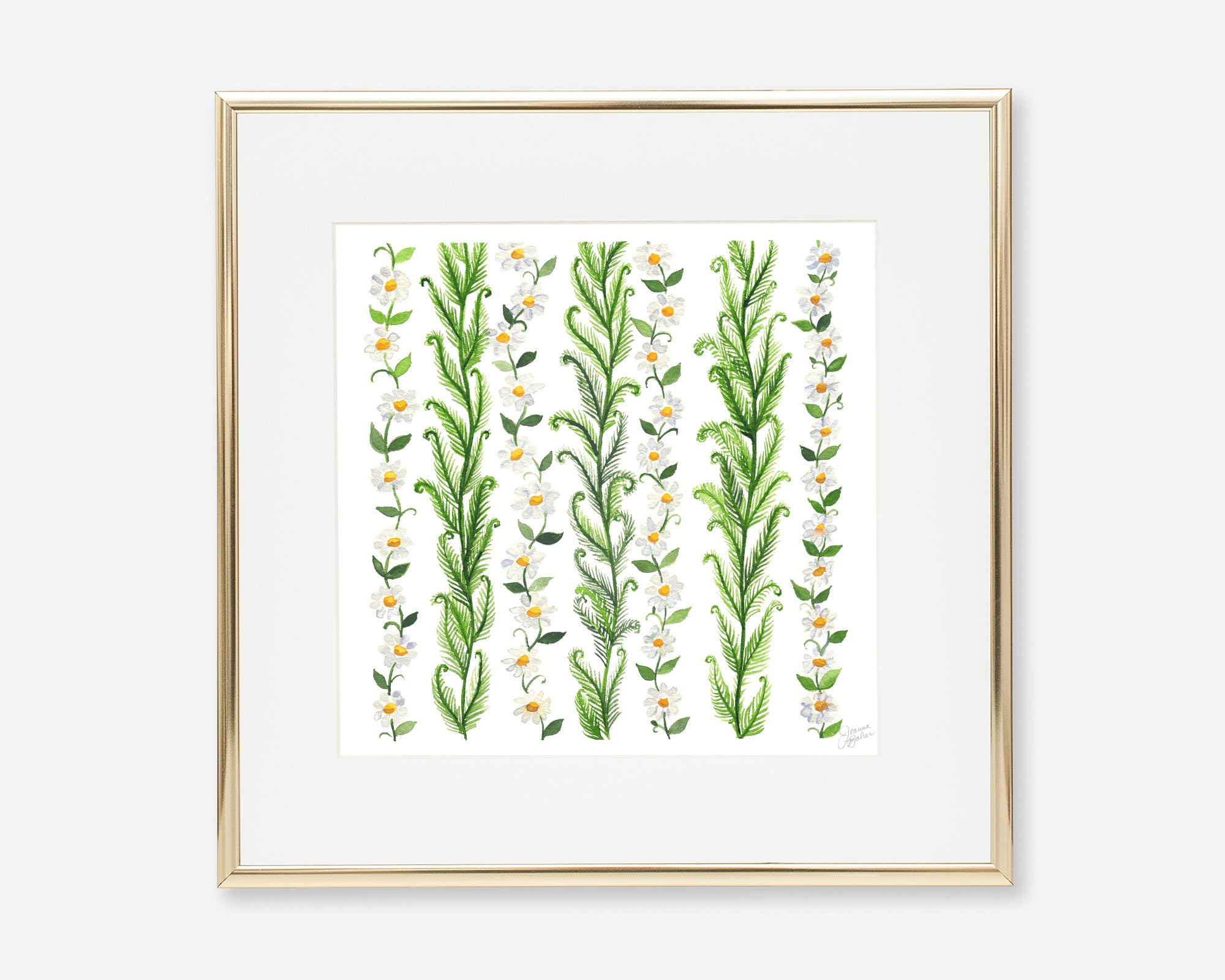 Daisy Chain Watercolor Art Print – Joanna Baker