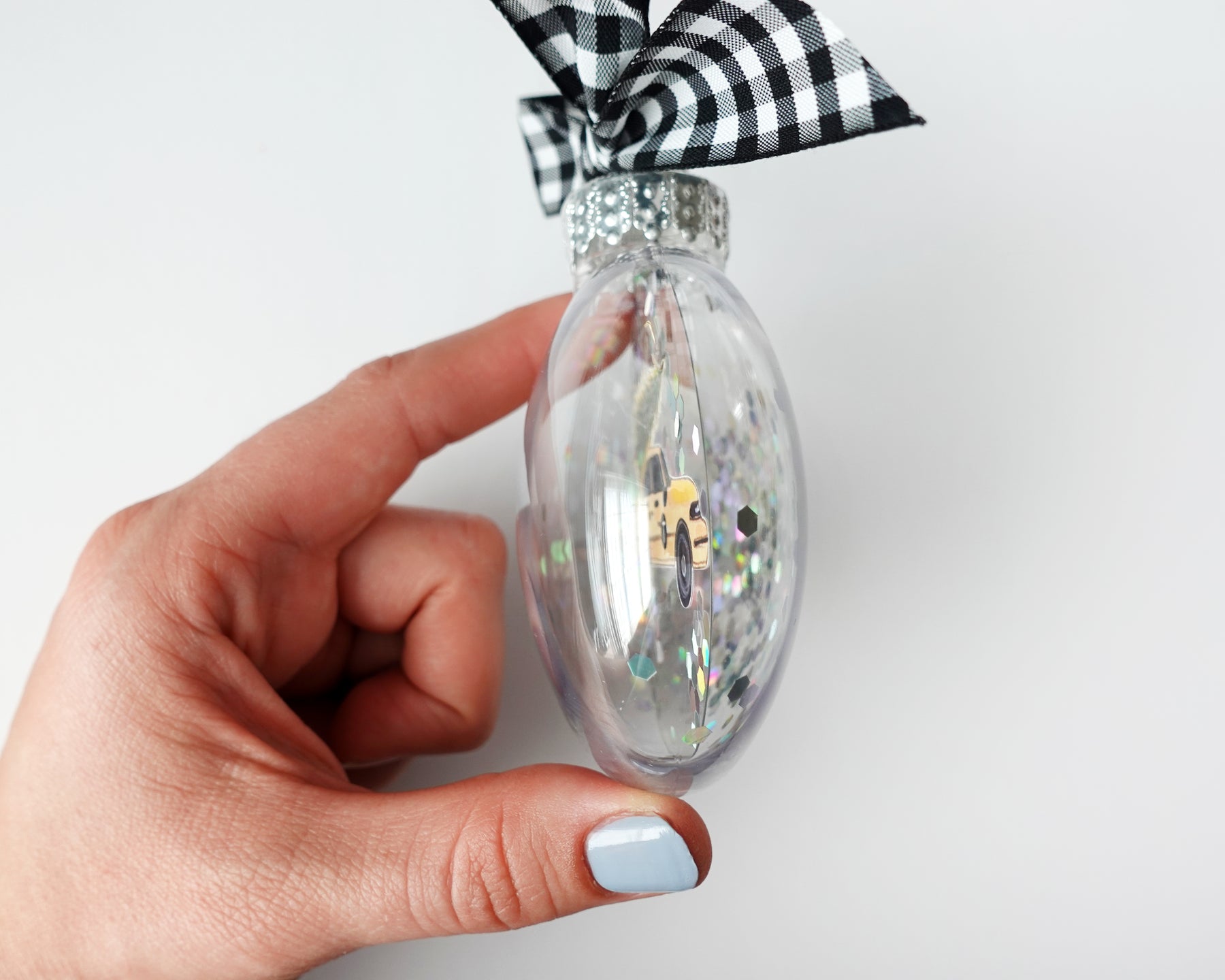Taxi Cab Christmas Tree NYC Glitter Christmas Ornament – Joanna Baker